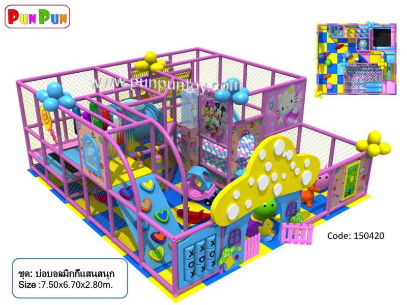 PunPun Toy – ball pit : Lollipop Mickey บ่อบอลมิกกี้แสนสนุก