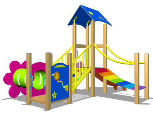 PunPun Toy – Wood Playground A1 : สนามเด็กเล่นไม้ A1